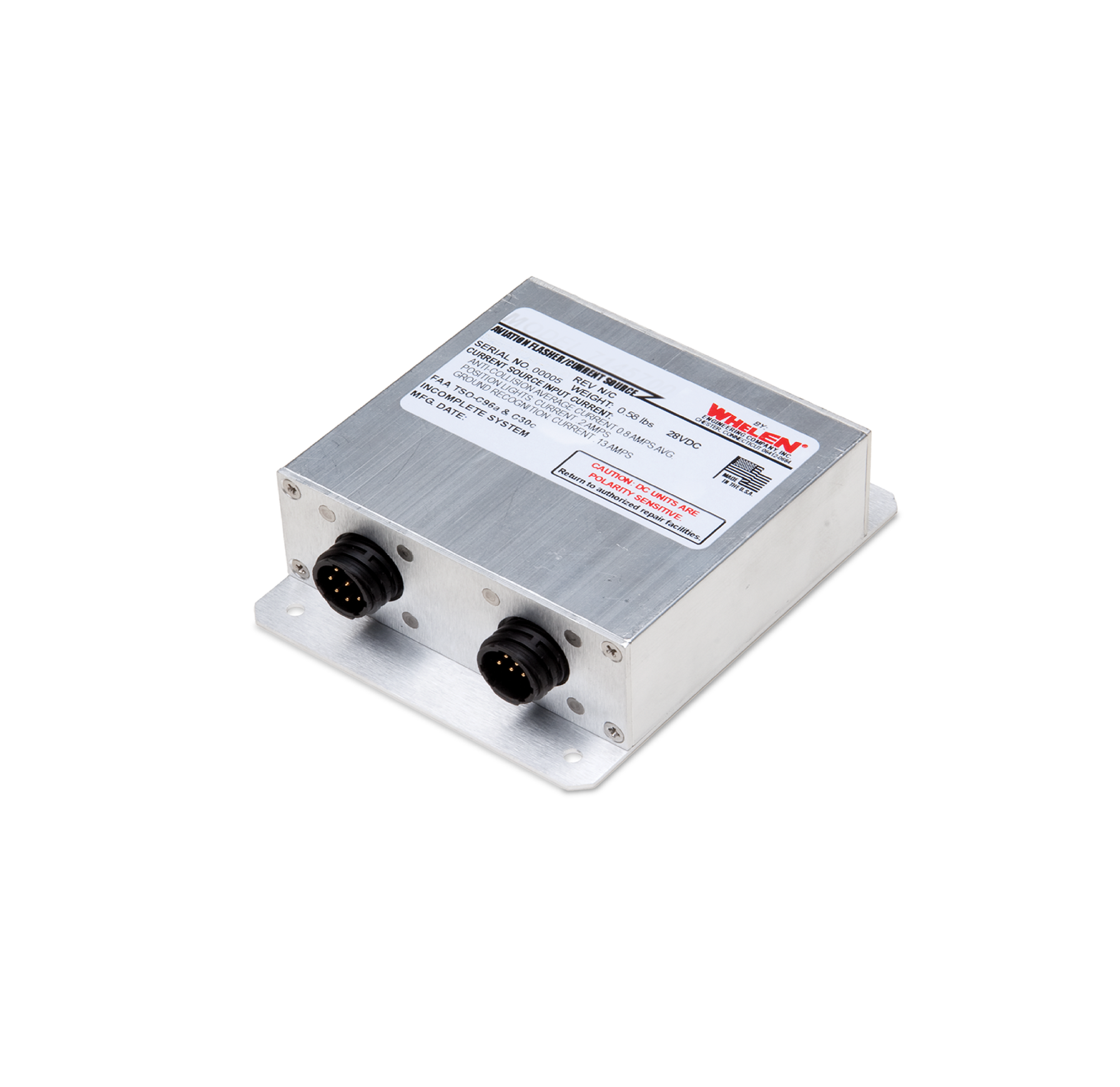 71234 Series LED Flasher/Current Source 28V | Whelen Aerospace Technologies